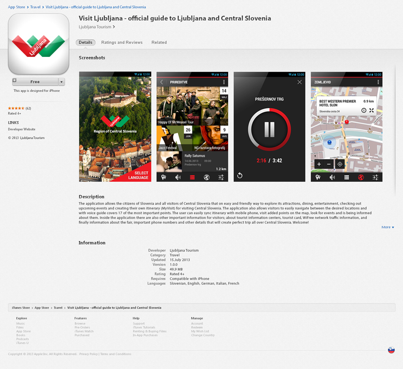 Sredi poletja izide mobilna aplikacija Visit Ljubljana and More & Visit ...